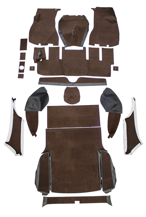 Carpet Kit Volvo 1800ES Brown black Upholstery Code 441 816 1 carpet-kit-volvo-1800es-brown-black-upholstery-code-441-816-1